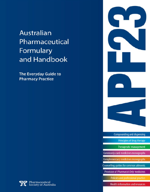 Australian Pharmaceutical Formulary and Handbook - Pharmg Board